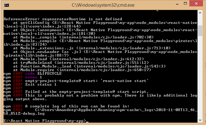 Reference Error Regenerateruntime Is Not Defined When Running Npm