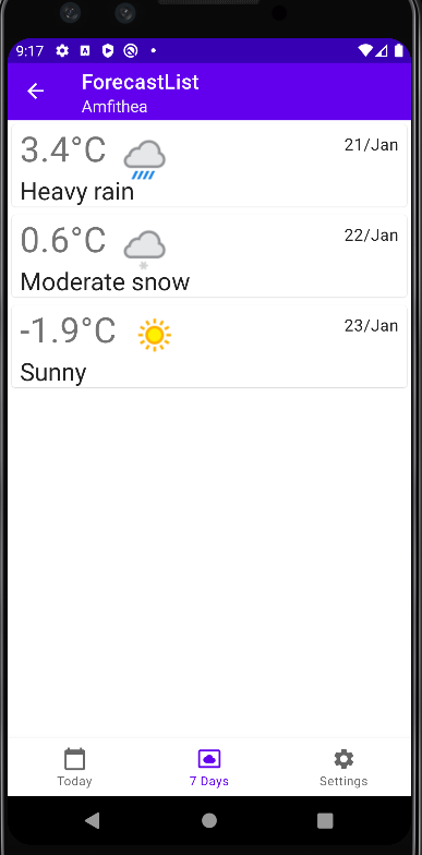 GitHub - KosmasPsarris/Forecaster: An application where you can see the weather of a location.