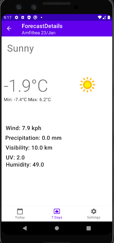 GitHub - KosmasPsarris/Forecaster: An application where you can see the weather of a location.
