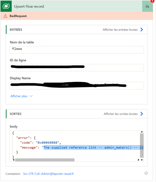 Coe Starter Kit Bug Sync Helper Cloud Flows Error The Supplied Reference Link Admin