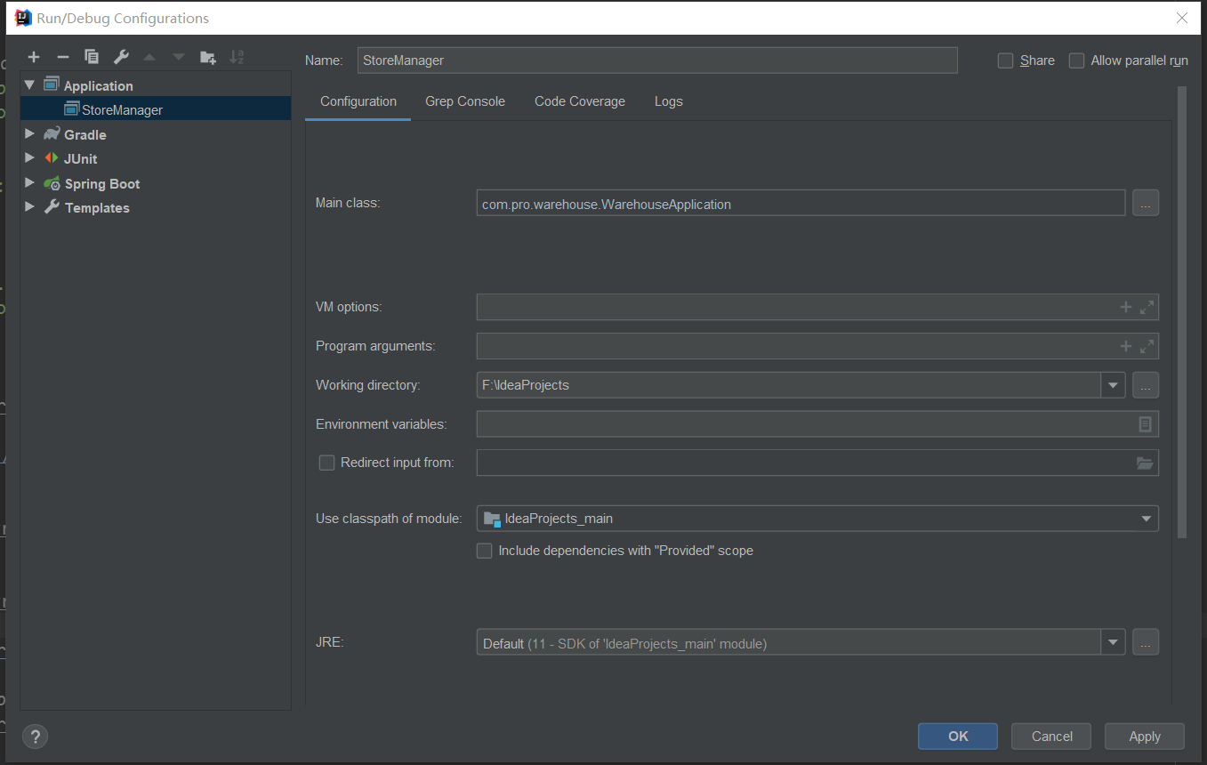 配置edit configuration · Issue #5 · xudean/store_managesys · GitHub