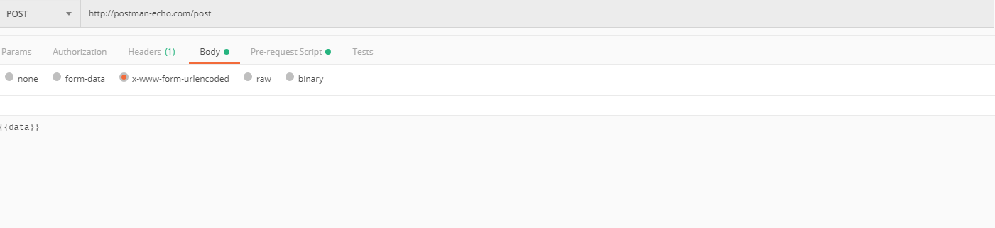 Programatically Provide X Form Urlencoded Data · Issue 5553 · Postmanlabspostman App