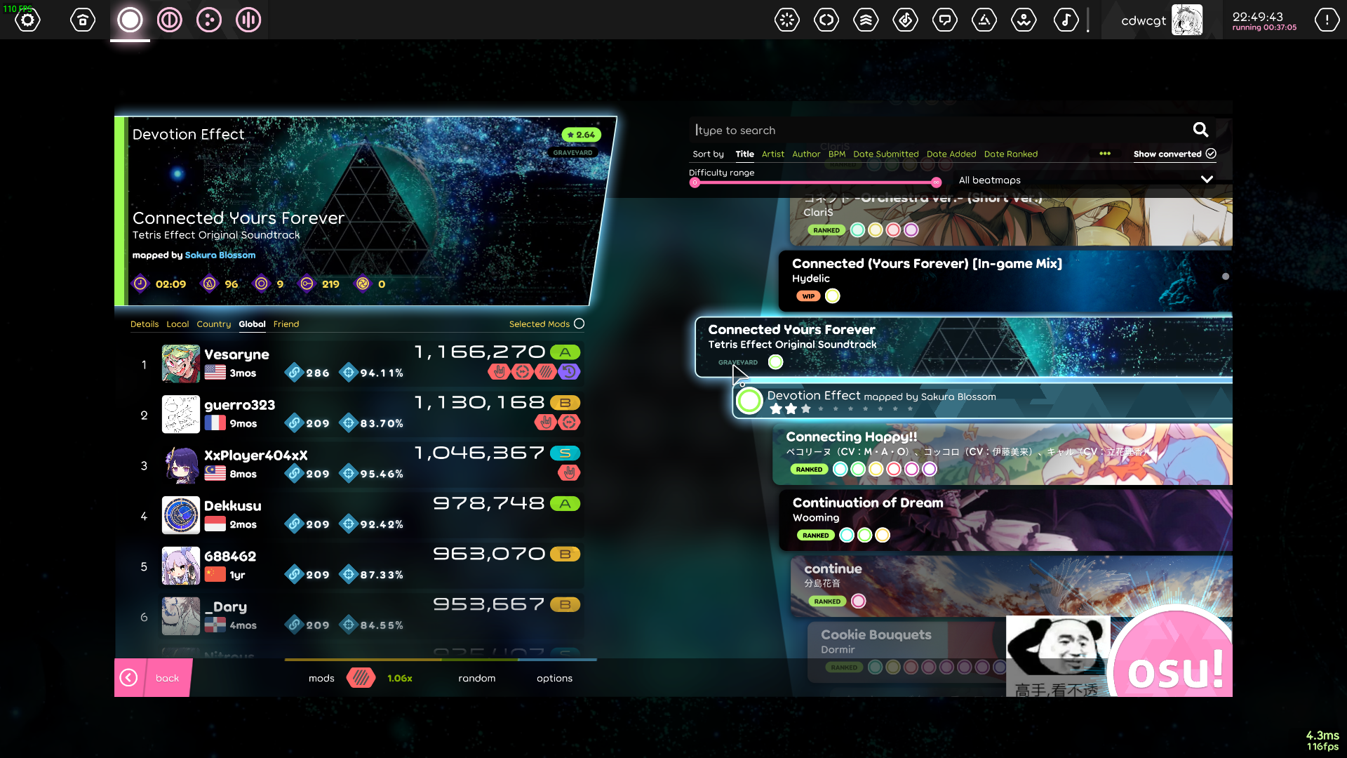 Leaderboard display error · Issue #20490 · ppy/osu · GitHub