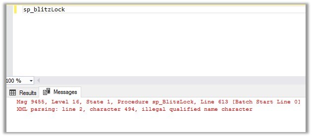 sp_blitzLock execution error · Issue #1355 · BrentOzarULTD/SQL-Server-First-Responder-Kit · GitHub