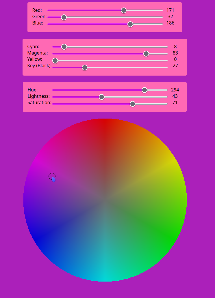 GitHub - shandomruffle/color-models: Web application illustrating color ...