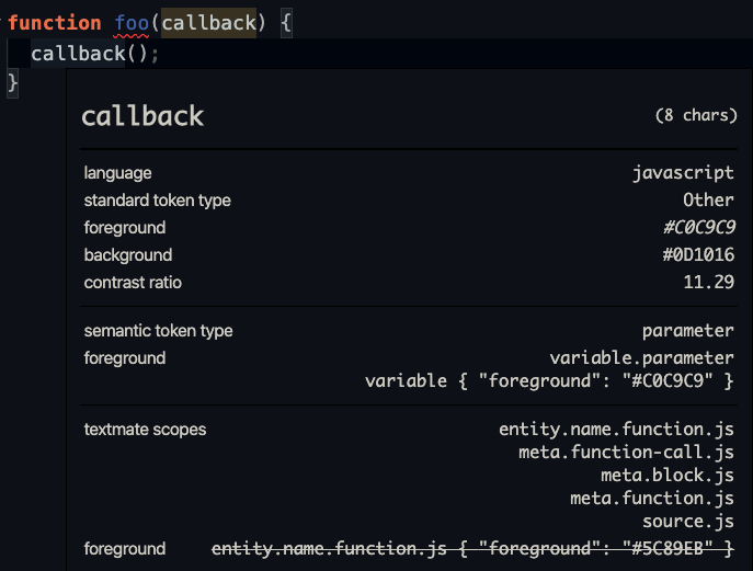Semantic Highlighting Overrides Token Color Customizations Even When The Specified Scope Is A