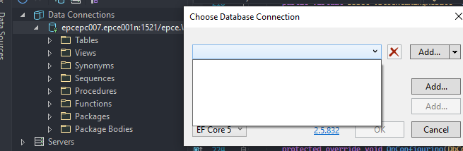 Reverse Engineer no connections available · Issue #1206 · ErikEJ/EFCorePowerTools · GitHub
