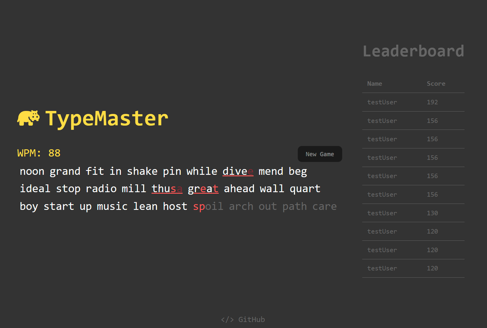 GitHub - Trieuh2/mern-typemaster: A full stack MERN app where users can engage in interactive ...
