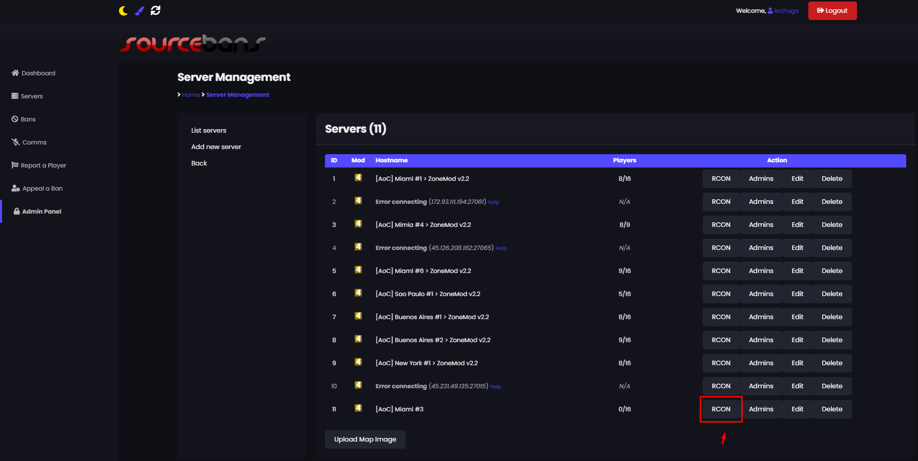 RCON Console color · Issue #9 · aXenDeveloper/sourcebans-web-theme-fluent · GitHub