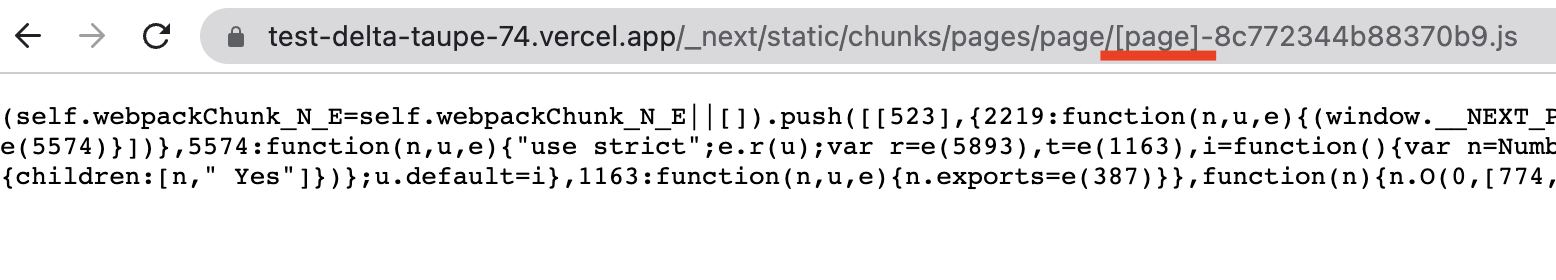 Vercel 404 error for dynamic routes containing characters "[" or ...