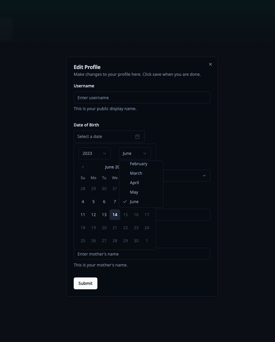 Datepicker: There no way to select year. If we have enter our birth date just click click click ...