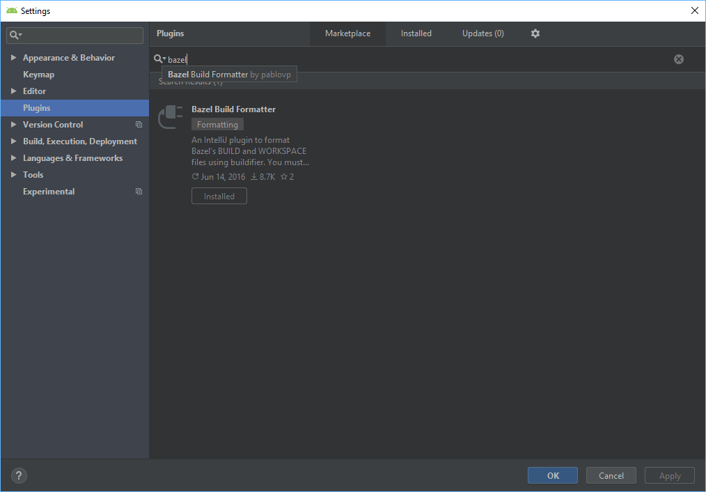Android Studio with Bazel plugin for 3.4 is not downloadable from within the IDE · Issue #754 ...