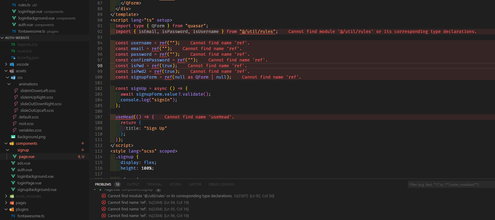 Cannot find TSConfig on nested components · Issue #1521 · vuejs/language-tools · GitHub