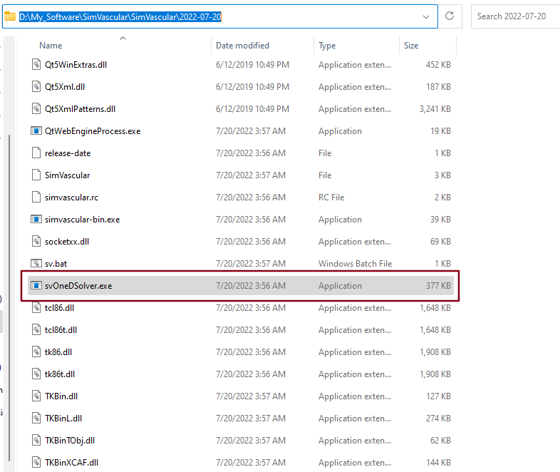 svonedsolver.exe doesn't exist on windows · Issue #995 · SimVascular/SimVascular · GitHub