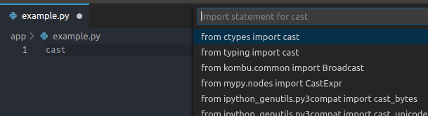 Auto-insert of imports · Issue #207 · microsoft/pyright · GitHub
