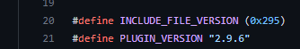 Streamer Plugin: The plugin version (0x295) is older than the include file version (0x296) for ...