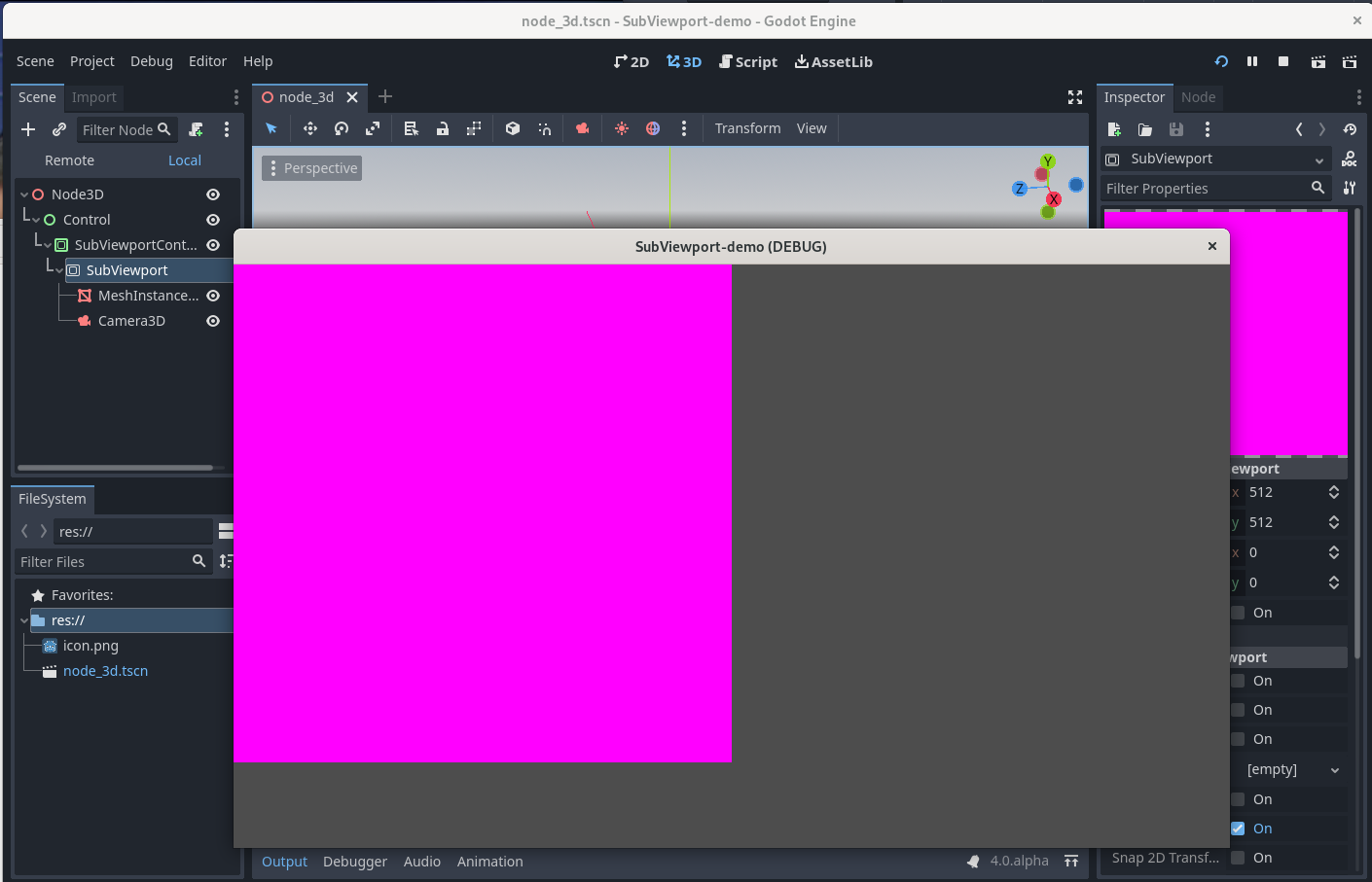 SubViewport renders as pink box · Issue #61771 · godotengine/godot · GitHub