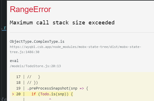Fault tolerance of Medel · Issue #1481 · mobxjs/mobx-state-tree · GitHub