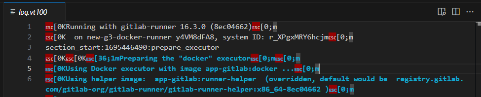 Text export with removed escape sequences not working · Issue #31 · TobiasFaller/vscode-vt100 ...