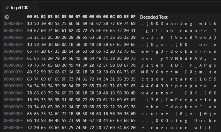 Text export with removed escape sequences not working · Issue #31 · TobiasFaller/vscode-vt100 ...