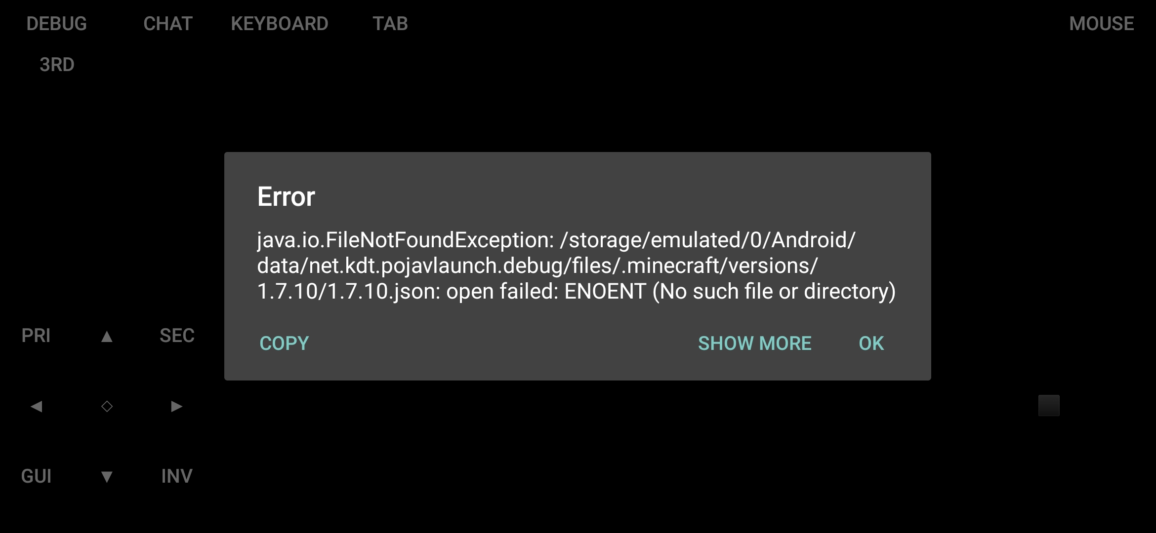 [BUG] Only 1.7.10 working in action builds · Issue #2383 · PojavLauncherTeam/PojavLauncher · GitHub