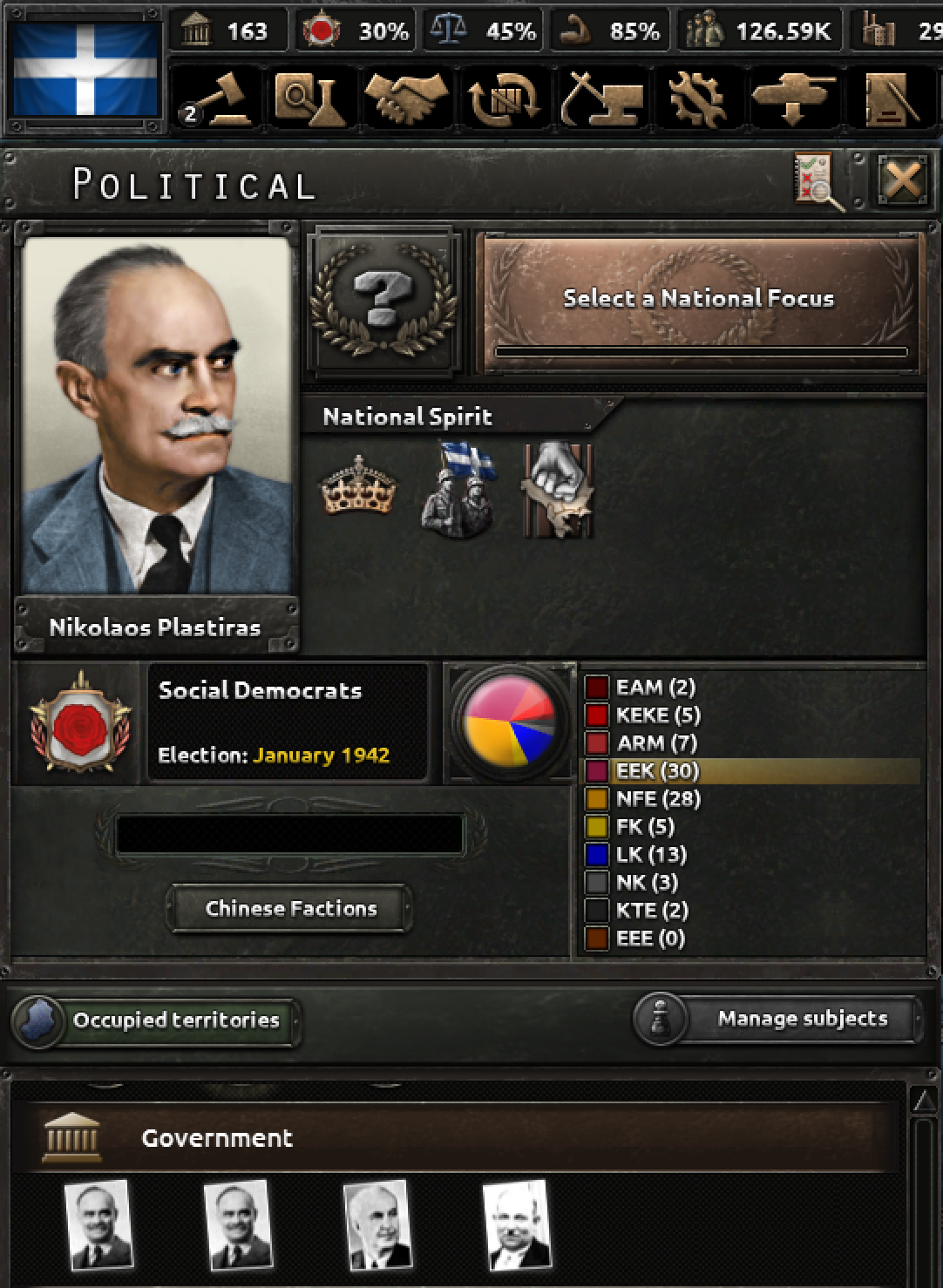 Gre Socdem Pm Is Also Foreign Minister · Issue 9548 · Kaiserreichkaiserreich 4 Bug Reports 