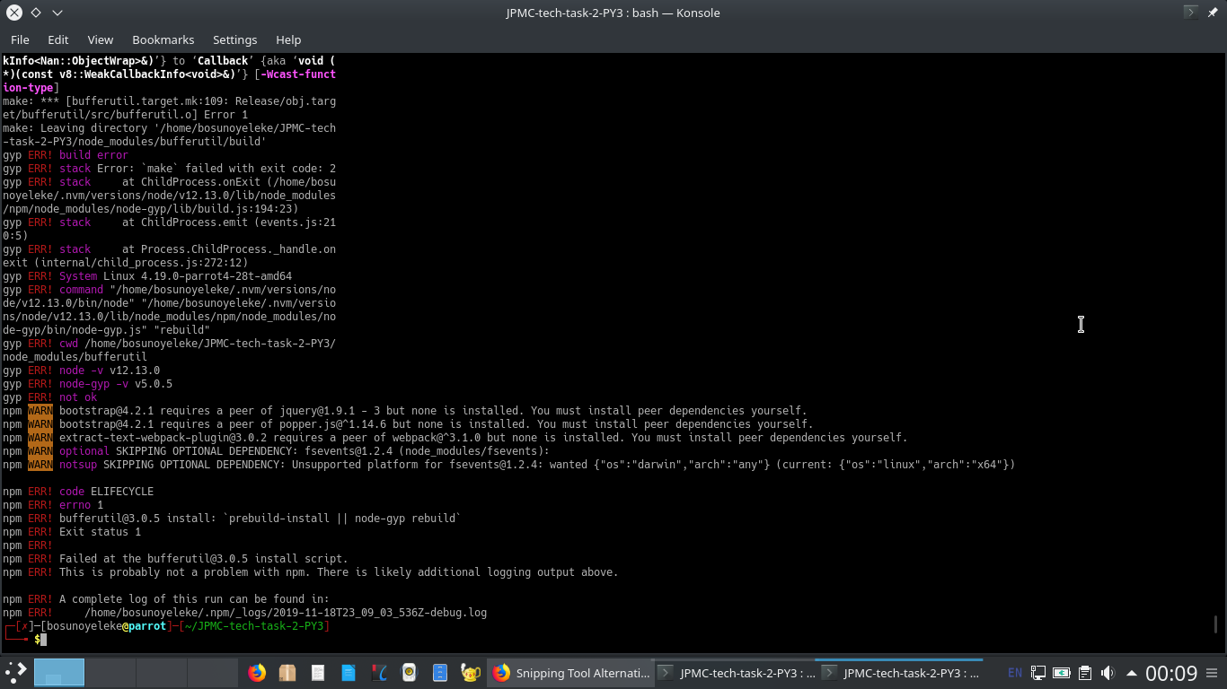 npm install failure · Issue #15 · insidesherpa/JPMC-tech-task-2-PY3 · GitHub