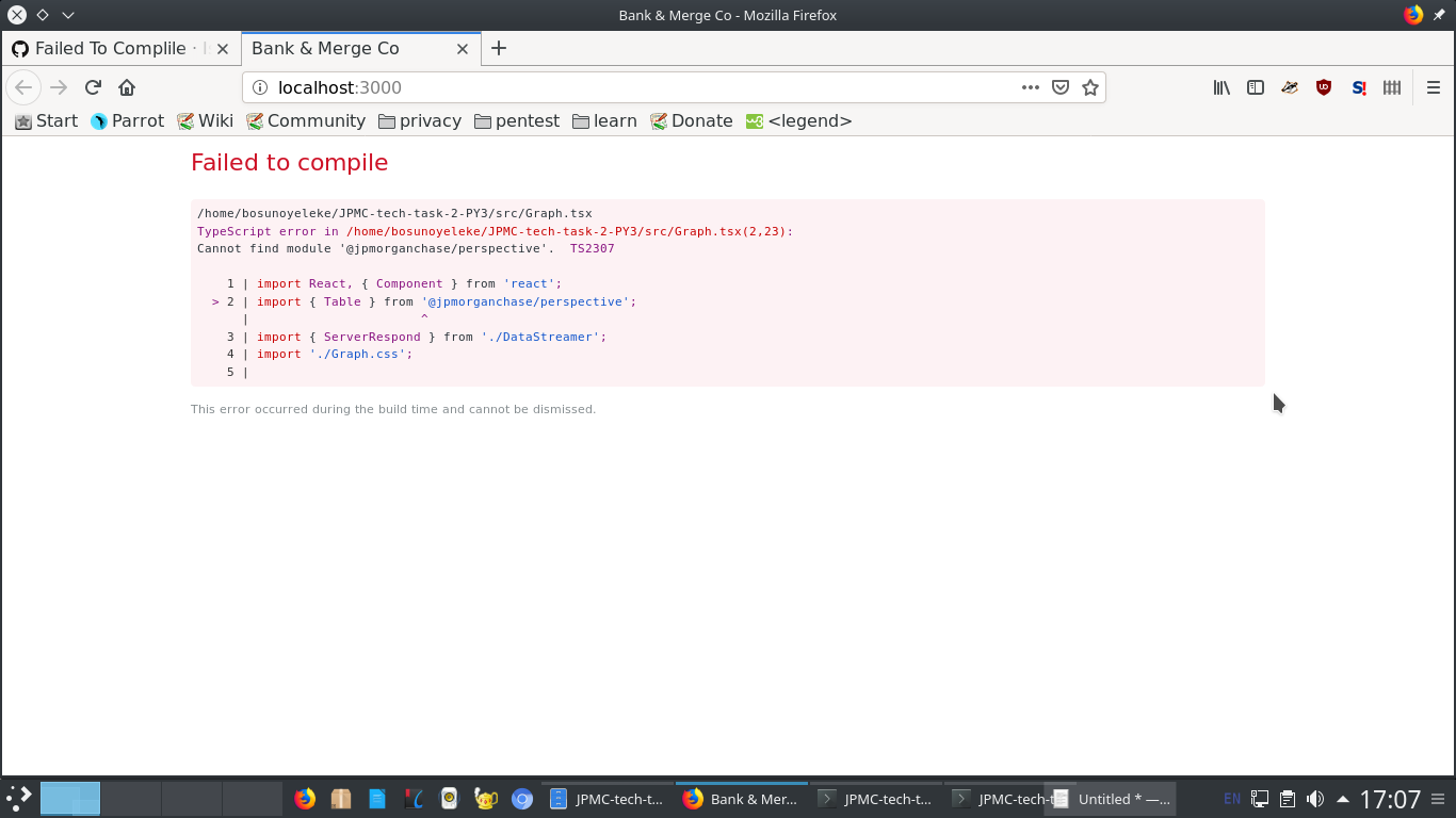 Failed To Complile · Issue #3 · insidesherpa/JPMC-tech-task-2-PY3 · GitHub
