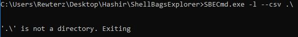 SBECmd.exe command is not working · Issue #73 · EricZimmerman/Issues · GitHub