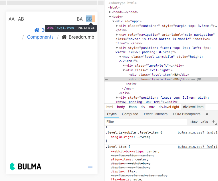 A bug in 0.7.1 : margin-right is incorrect · Issue #2117 · jgthms/bulma · GitHub