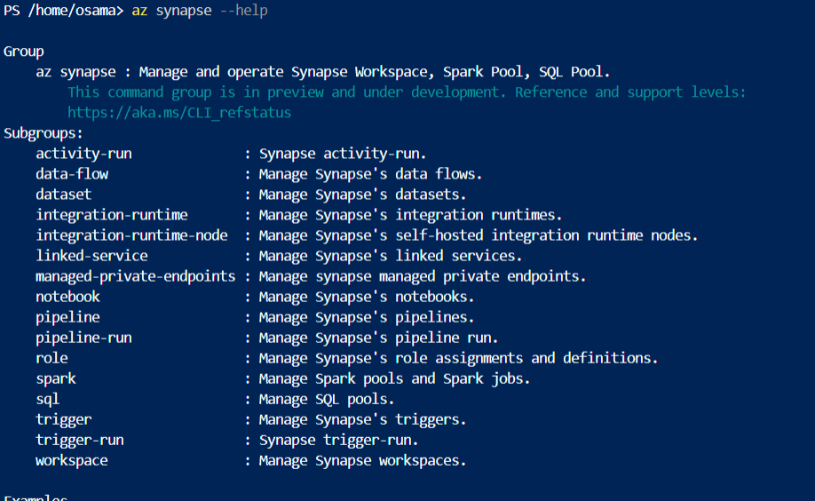 Unable to Use az synapse workspace-package Command · Issue #19780 · Azure/azure-cli · GitHub