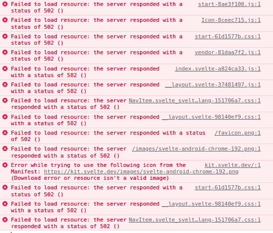 Kit website loads without CSS / sometimes doesn't load at all and fall to CF 502 Error page ...