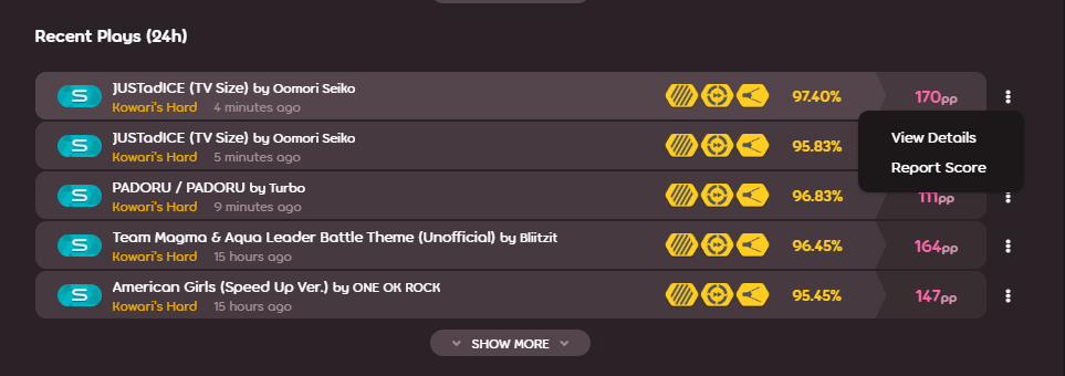 Recent Plays (24h) is missing Download Replay · Issue #6041 · ppy/osu ...