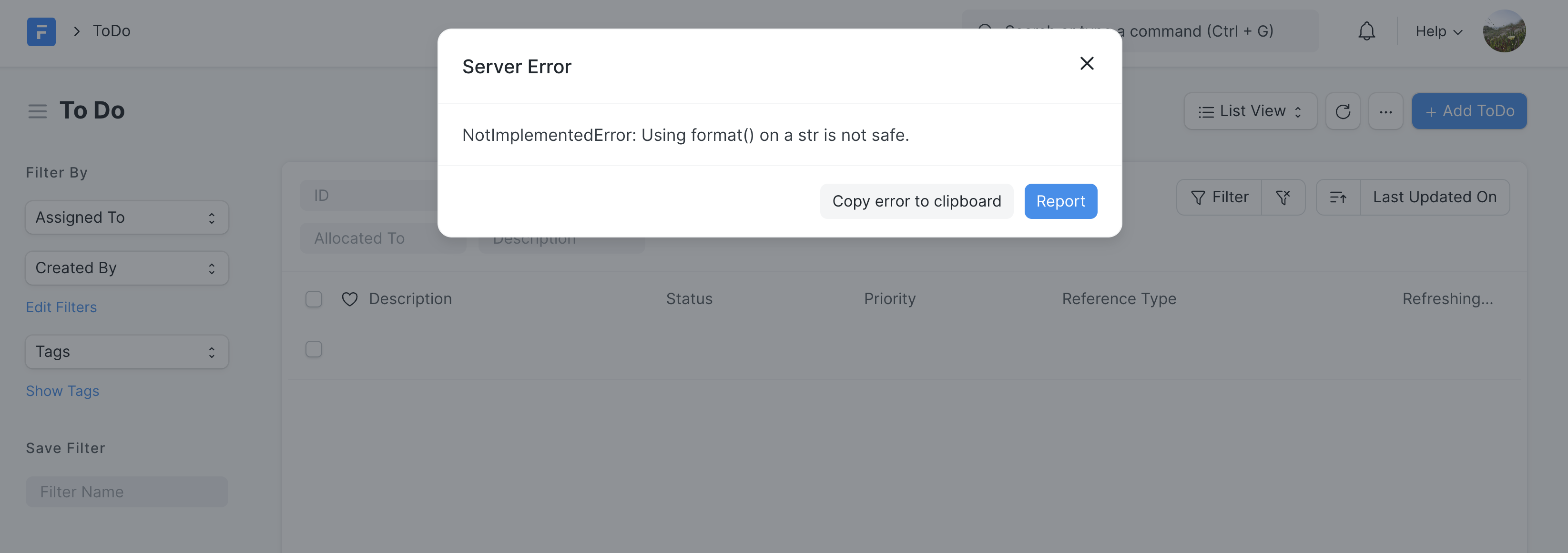 [Permission Query] Docs show format(), but format does not work · Issue #21947 · frappe/frappe ...