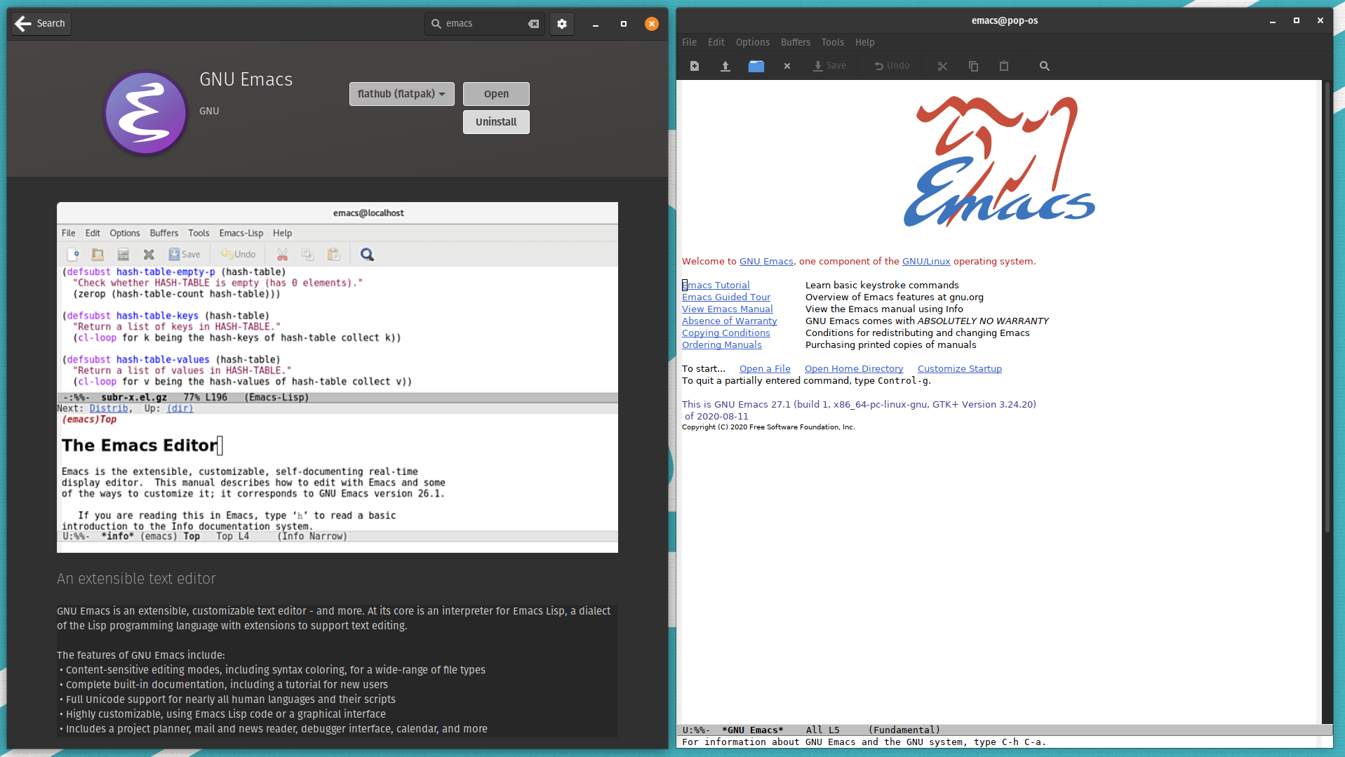 Emacs (GUI) doesn't tile evenly when pop-shell's tiling mode is enabled.. · Issue #511 · pop-os ...