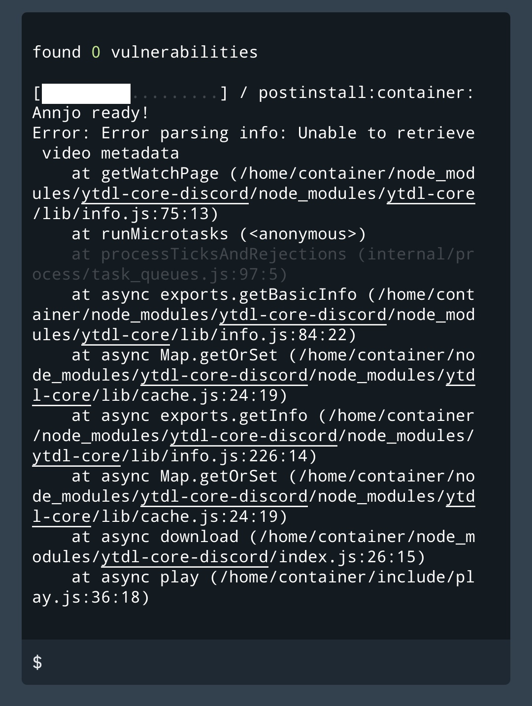 Bug: Not work music for YouTube · Issue #402 · eritislami/evobot · GitHub