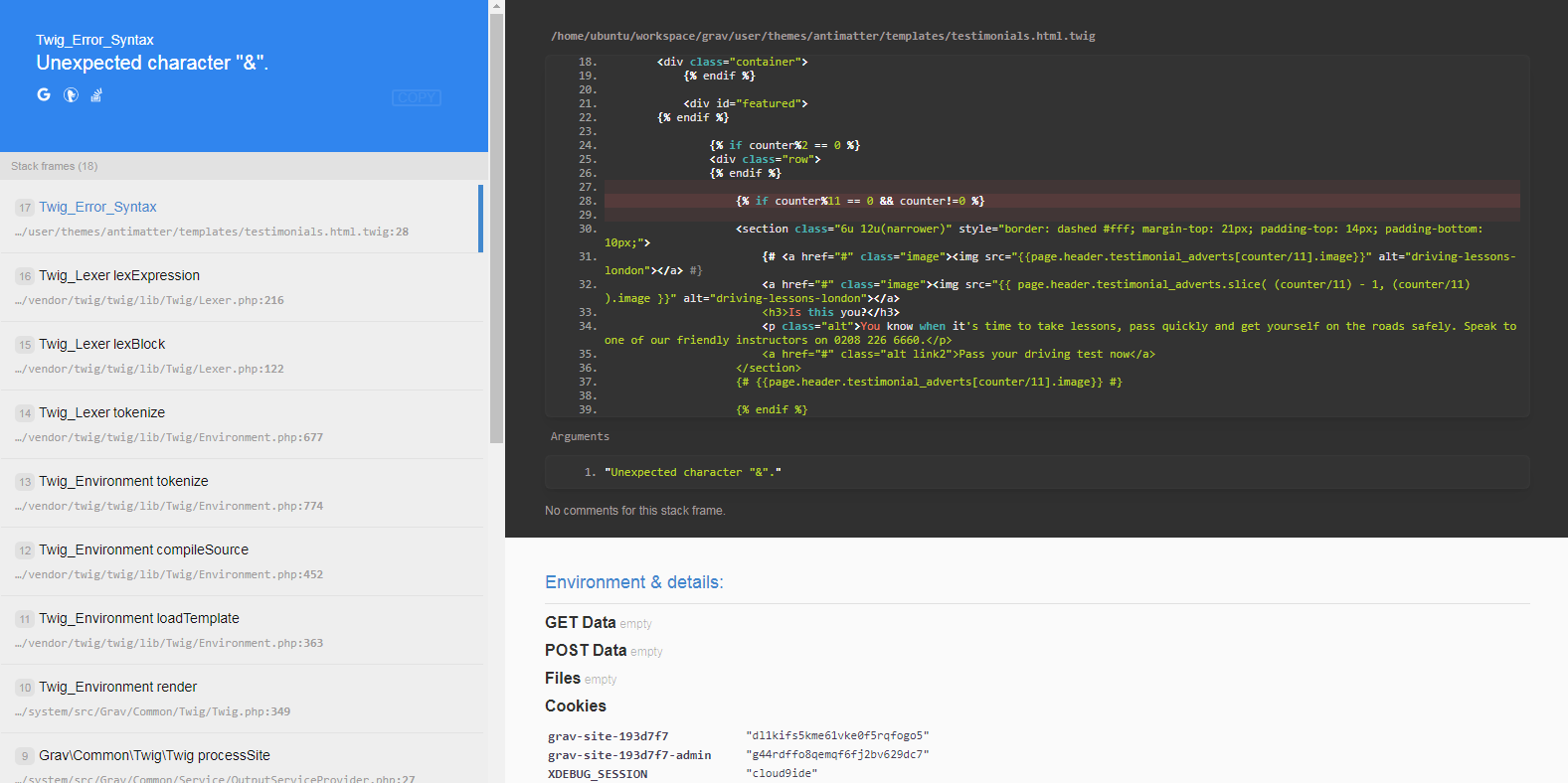 Ampersand Operator Not Working In Twig · Issue 2012 · Getgravgrav · Github
