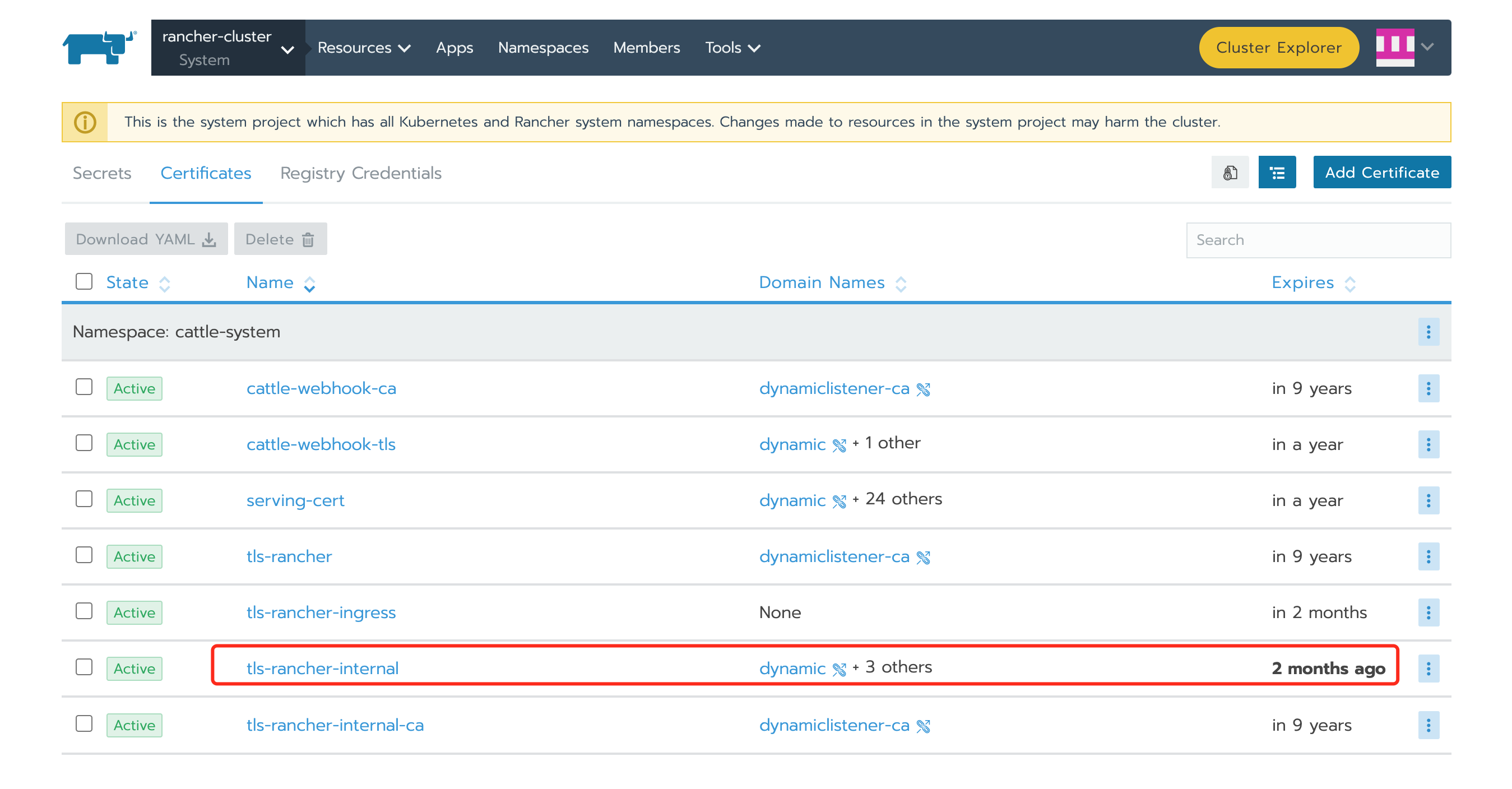 Bug The Certs（tls Rancher ） Expired，how To Renew？ · Issue 38927 