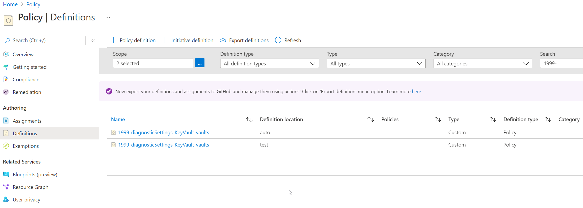 GitHub - paullizer/azurePolicies: Azure Policies to setup enterprise ...
