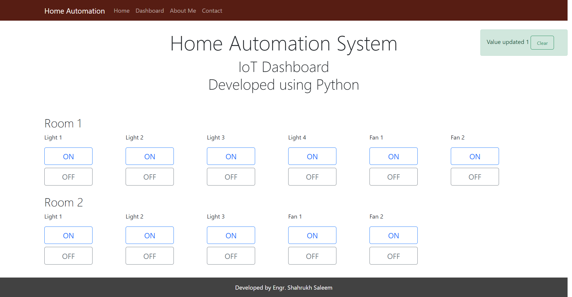 GitHub Shahrukh49 Python IoT Dashboard Home Automation