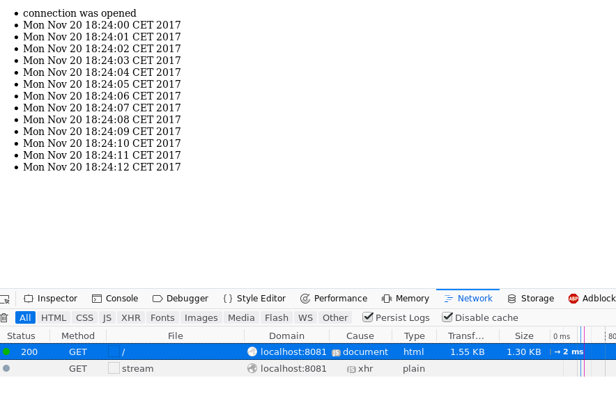 HTML5 Server-Sent Events with SseEmitter through zuul proxy · Issue #376 · Netflix/zuul · GitHub
