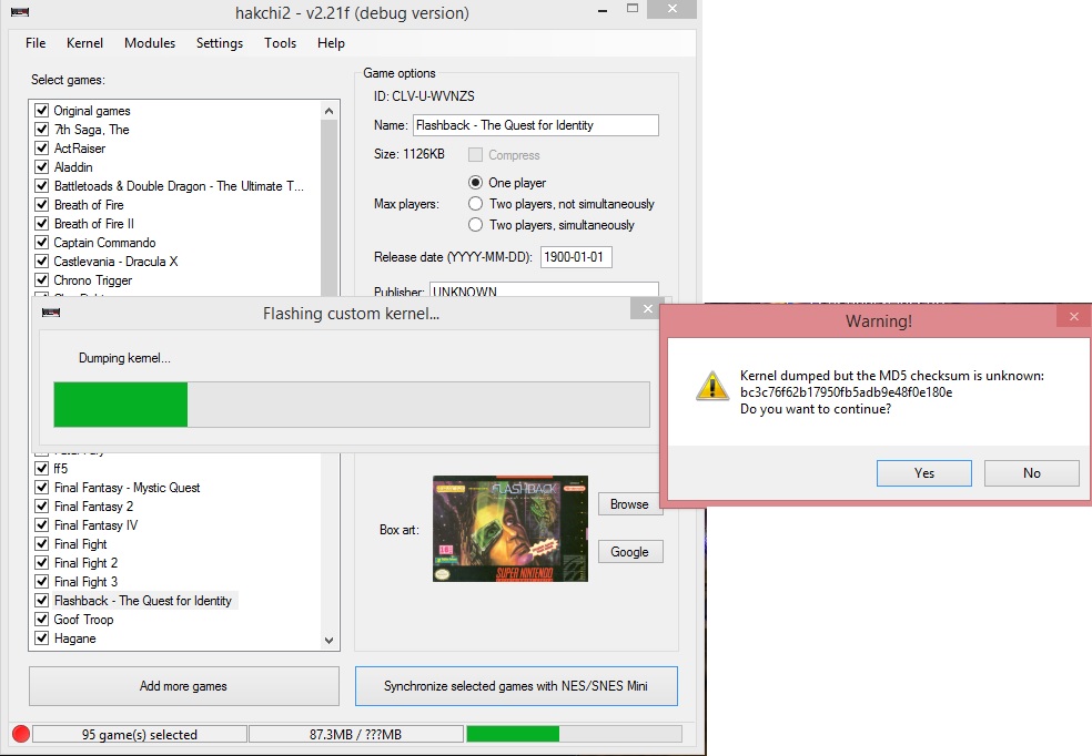 Error when hacking mutiple SNES mini? · Issue #1129 · ClusterM/hakchi2 · GitHub