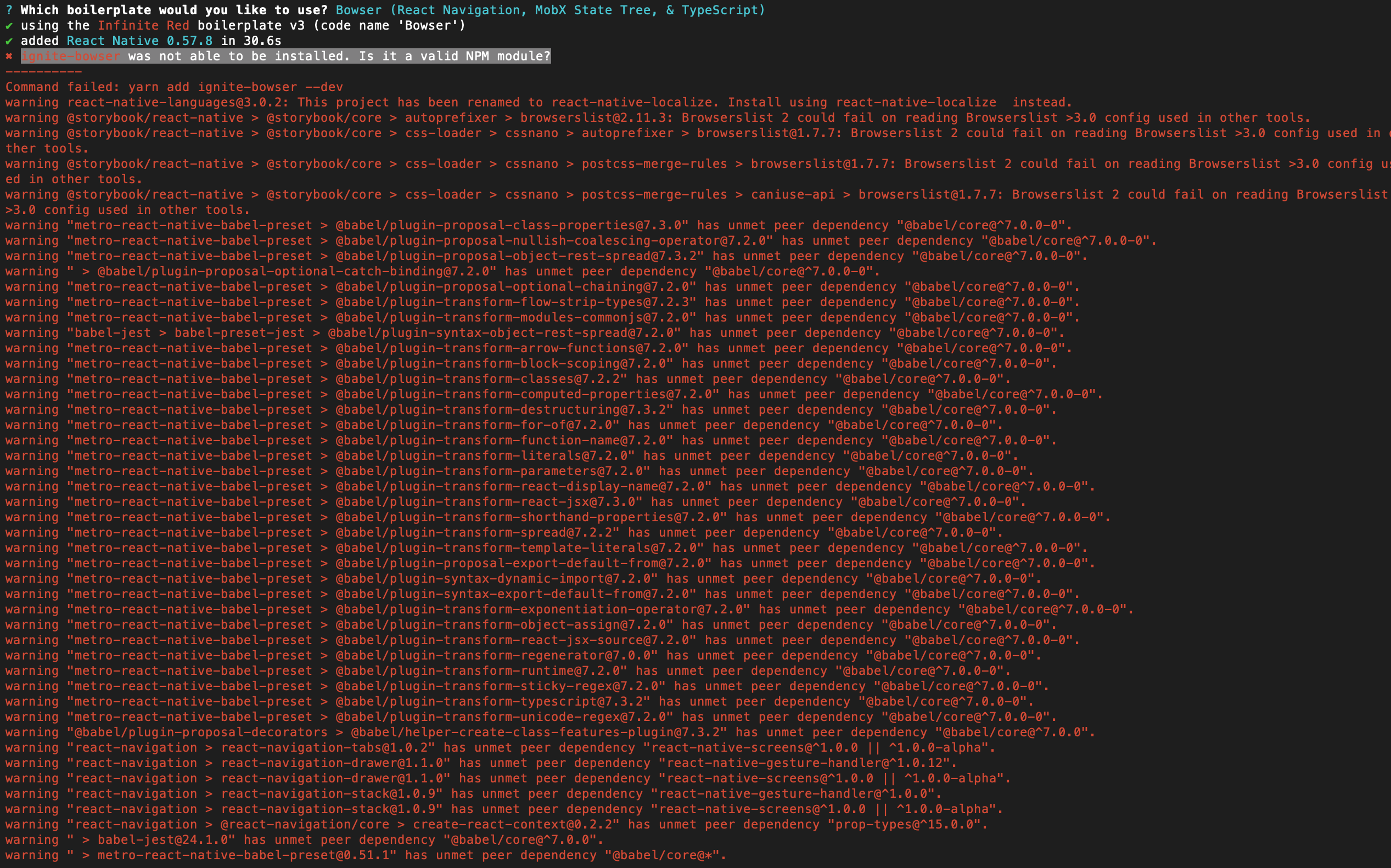 Ignite new broken · Issue #1378 · infinitered/ignite · GitHub