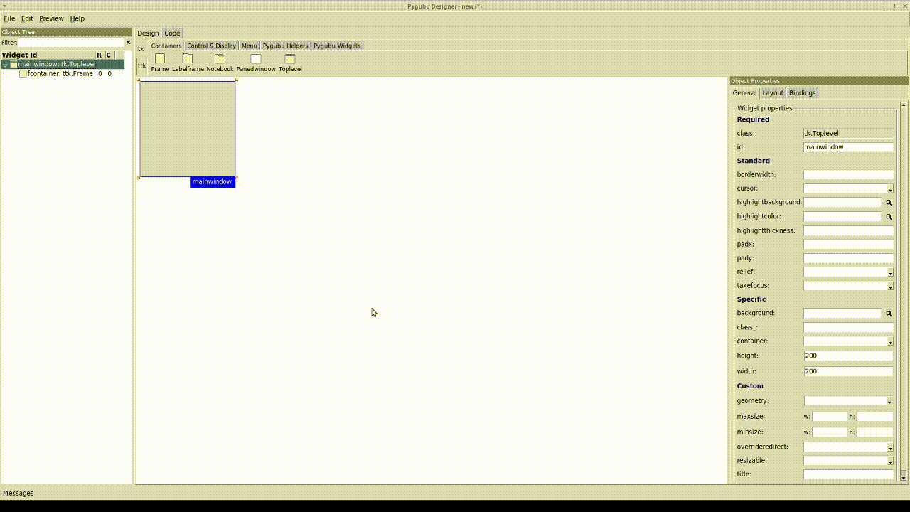 Unable to select grid manager for label and entry widgets. · Issue #4 ...