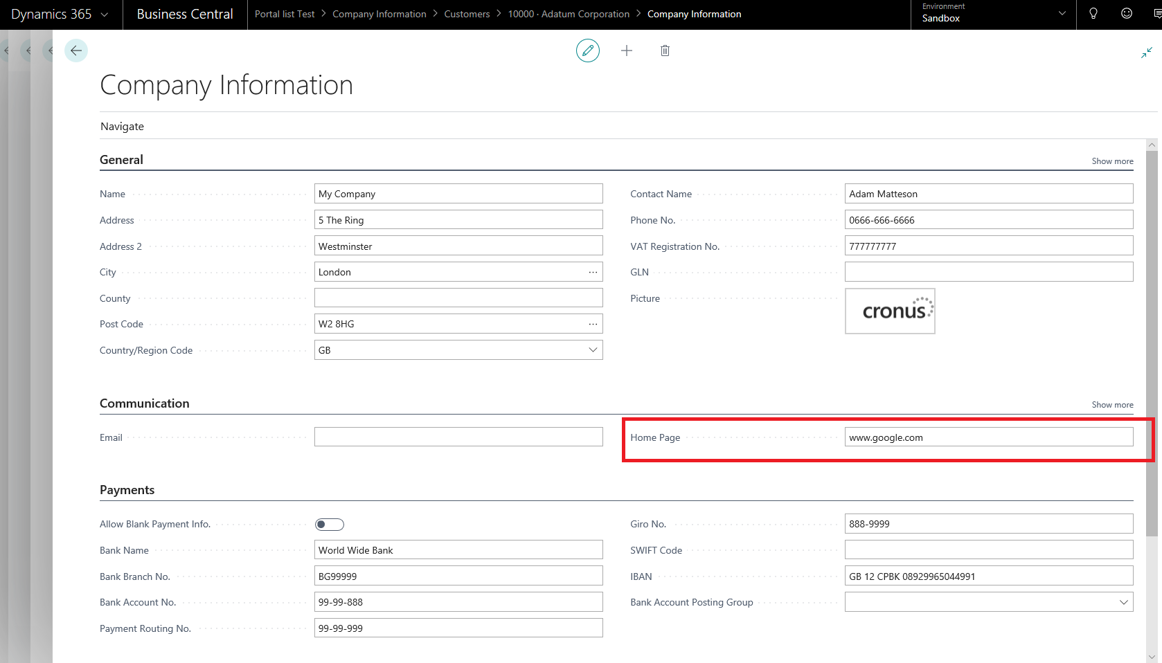 How to create field to store website link and Open URL from BC · Issue ...