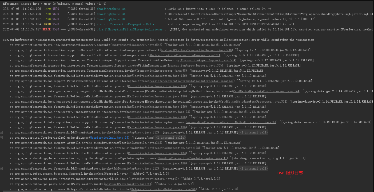 shardingsphere-jdbc dubbo jpa 用了分表和读写分离 分布式事务 提交失败 · Issue #443 · apache/incubator-seata-samples ...
