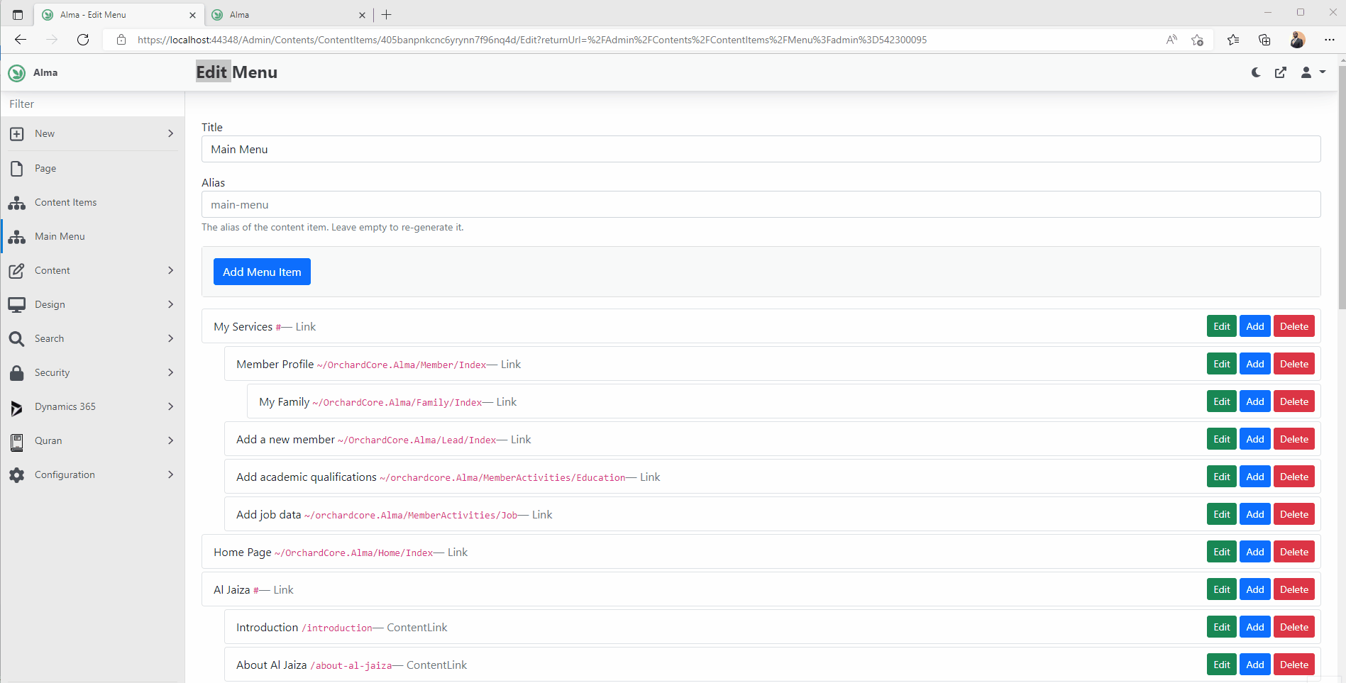 Orchard Menu degault theme show only 1 level of menu · OrchardCMS OrchardCore · Discussion ...
