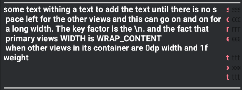 TableLayout, TextView.text with 0f width and 1 weight is cut when pressed by other views · GitHub