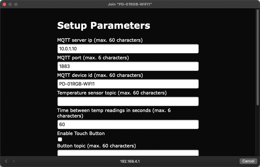 GitHub - JC-Electronics-Design/PD-01RGB-WIFI1