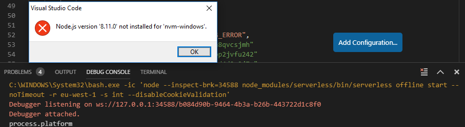 runtimeVersion using nvm-windows when it should use WSL · Issue #70815 · microsoft/vscode · GitHub